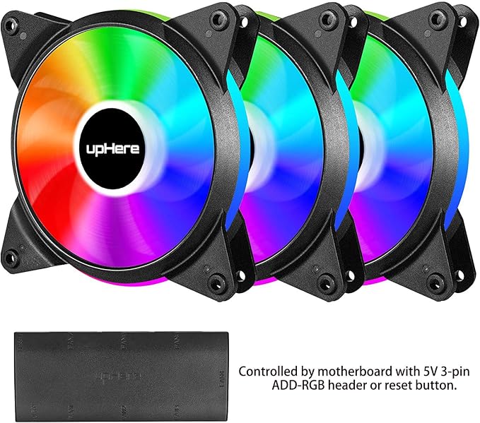 Amazon.com: upHere 5V 3-Pack 120mm Silent PWM Intelligent Control 5V ...