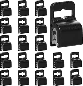 Amazon.com : 20 Pcs Black Gripper Card Holder Clamps Plastic Strong ID ...
