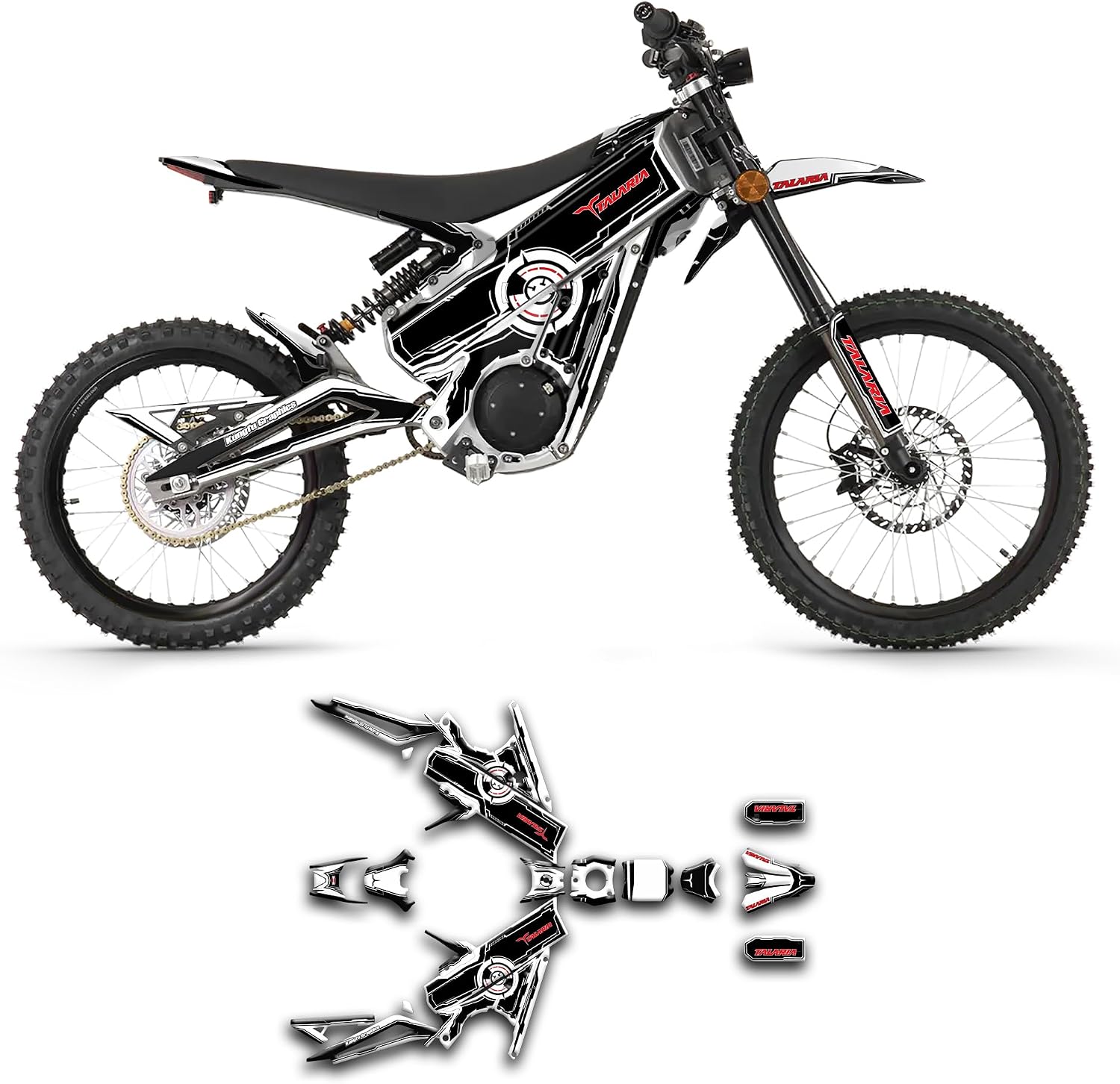 Amazon.com: Kungfu Graphics Custom Decal Kit for Talaria Dirt Bike X3 ...