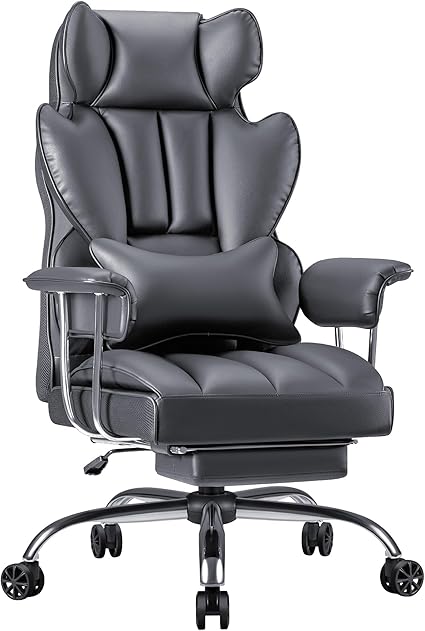 Amazon.com: JUMMICO Executive Leather Office Chair,Big and Tall ...