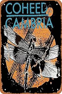 Amazon.com : Coheed and Cambria Poster 12" X 8" Vintage Metal Tin Sign ...
