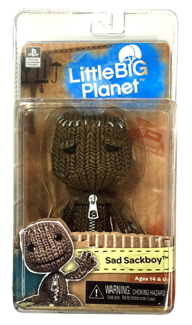 NECA Little Big Planet 7" Scale Series 1 Sackboy Sad Action Figure: Buy ...