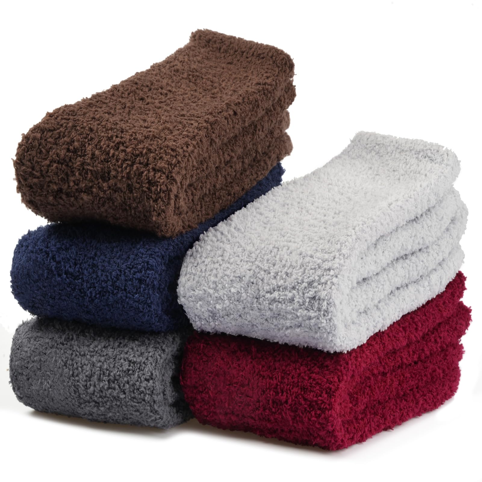 Snapklik.com : Fuzzy Socks For Men, Winter Fluffy Slipper Socks Mens ...