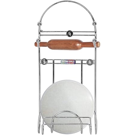 Pavish Steel Chakla Belan Stand - Silver : Amazon.in: Home & Kitchen