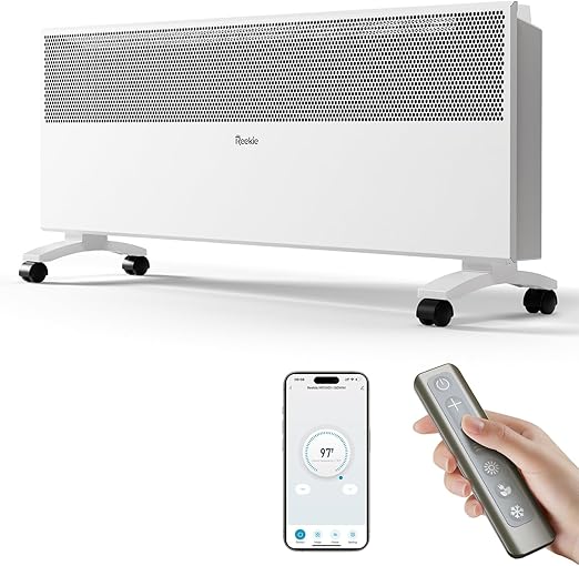 Amazon.com: Reekie Convection Panel Space Heater for Indoor Use, 1500W ...