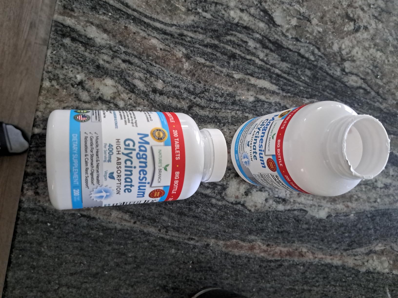 Amazon.com: Magnesium Glycinate 400 mg - 200 Tablets - High Absorption ...