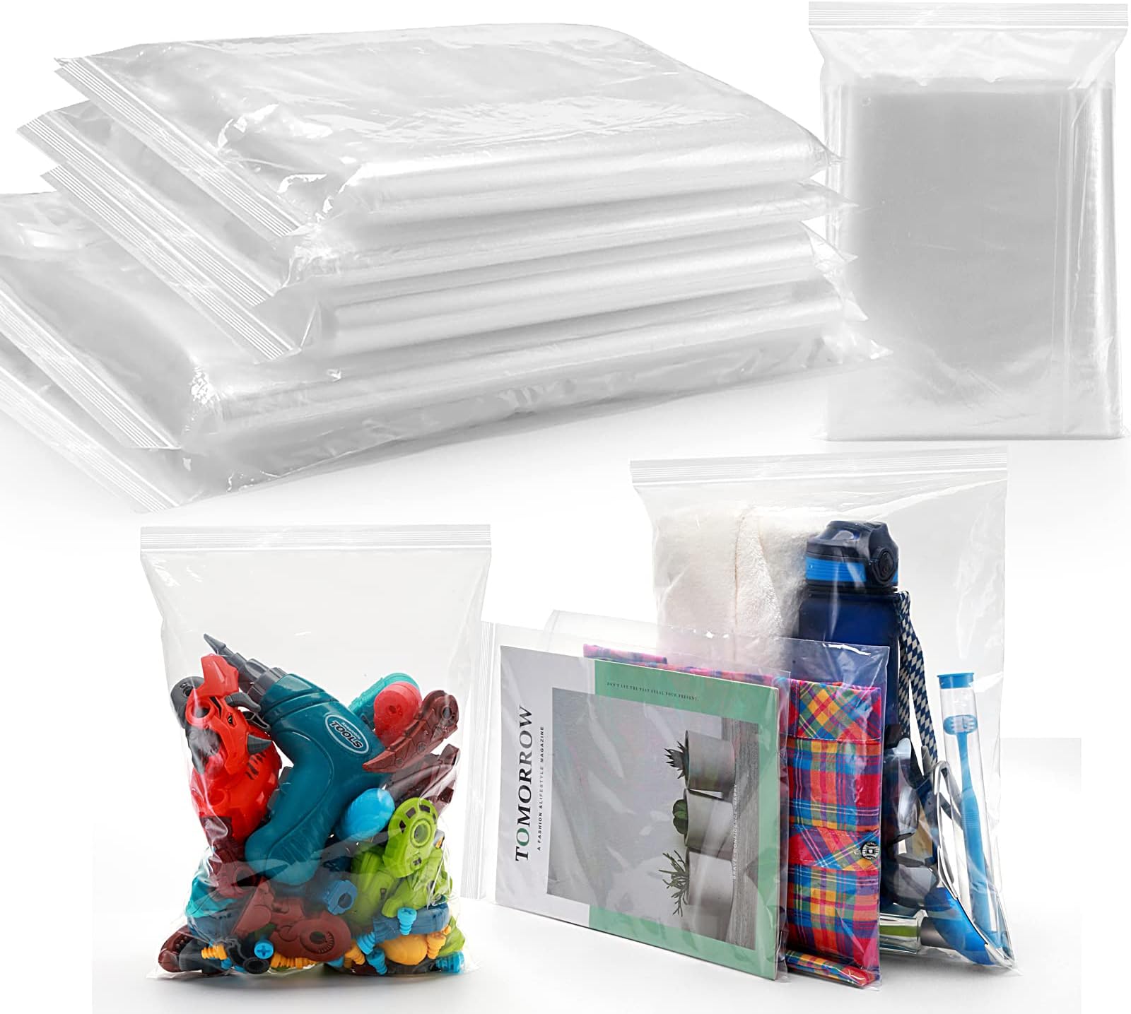 Amazon.com: iMailer - 500 Count - 3" x 3" Small Plastic Bags - Clear ...
