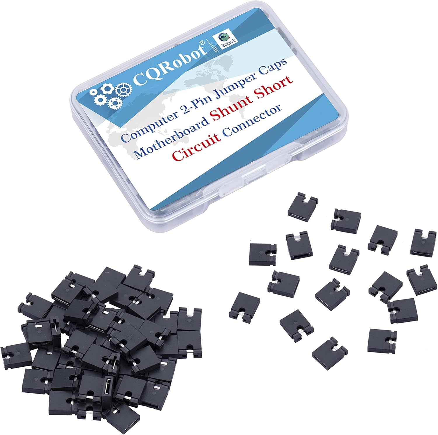 Amazon.com: CQRobot 50 Pieces Black Standard Computer Jumper Caps ...