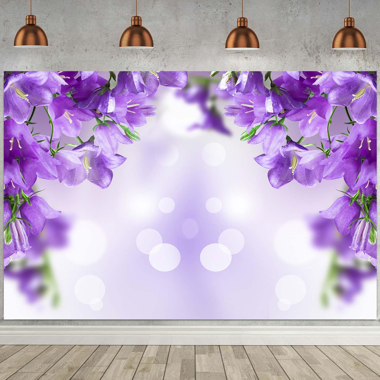 Amazon.com : Purple Flower Background FHZON 7x5ft Purple Flower ...