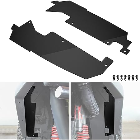 Amazon.com: Steel Rear Wheel Well Block Offs for RZR PRO R 2022 2023 ...