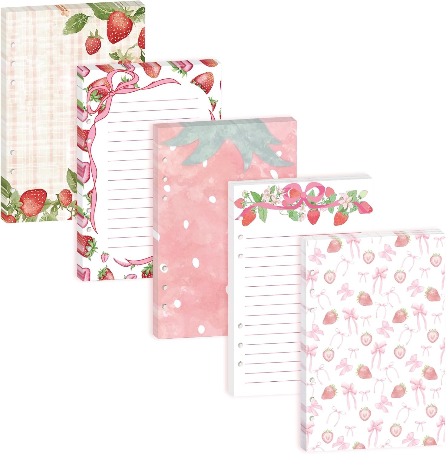 Amazon.com : 100 Sheets Strawberry A5 Refills Papers for Planner Insert ...