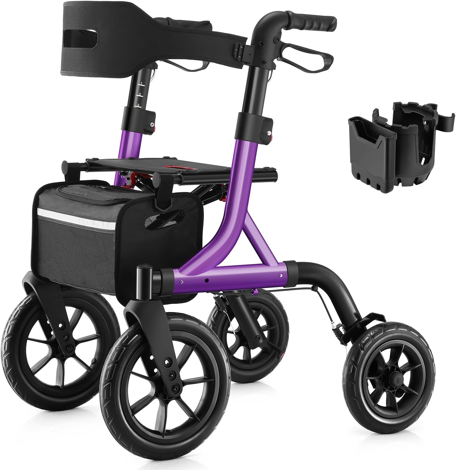 Amazon.com: MAXWALK Walkers for Seniors, Rollator Walker with Seat, 12 ...