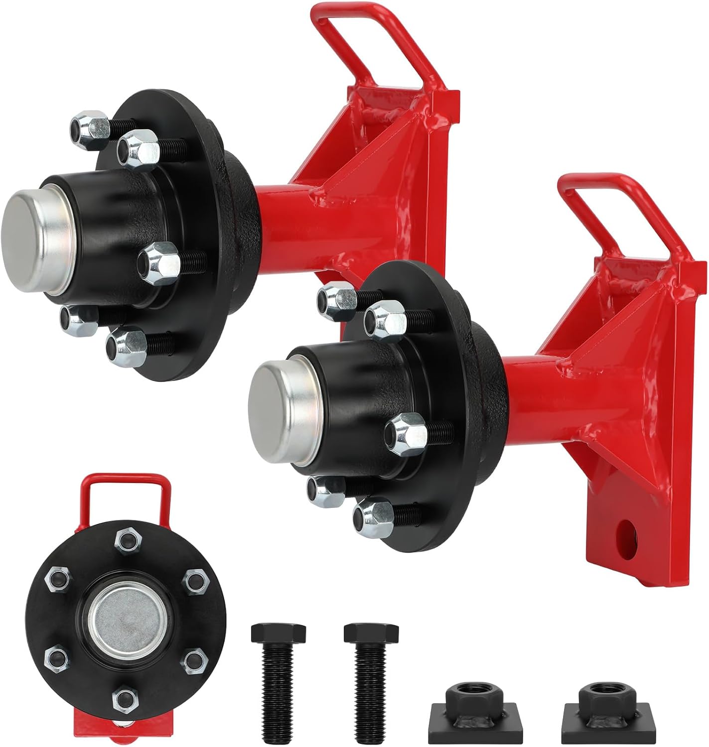 Amazon.com: 2 Pack Shipping Container Wheels 6-Lug Wheels Kit, 6 x 5.5 ...