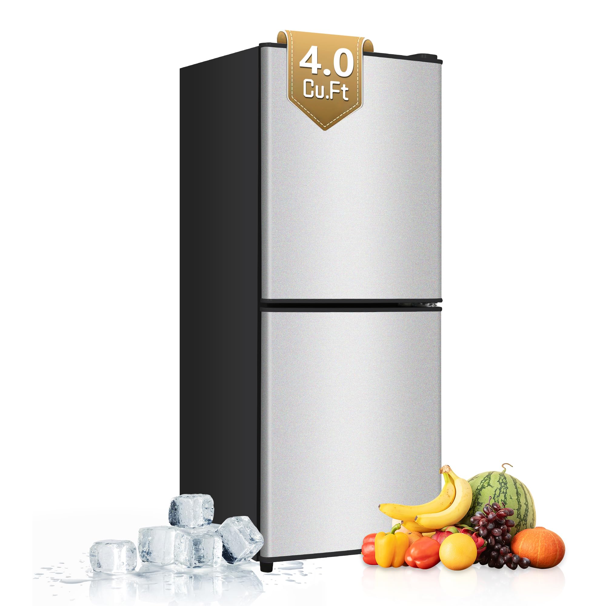 Amazon.com: Gshop FLS-106W 4.0 Cu. Ft. Apartment Size Refrigerator with ...