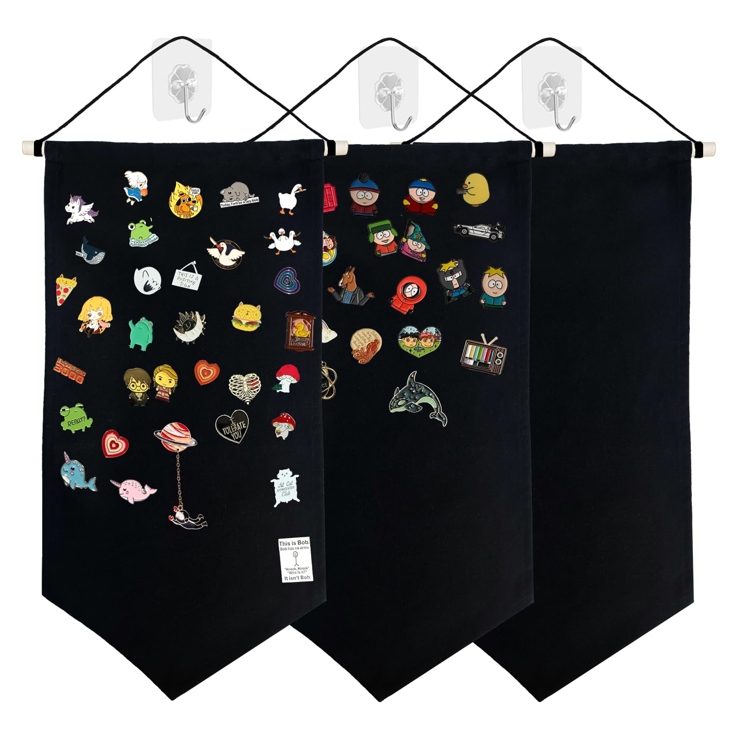Amazon.com: Artenny 3PCS Pin Display Banner Board, Enamel Pin ...