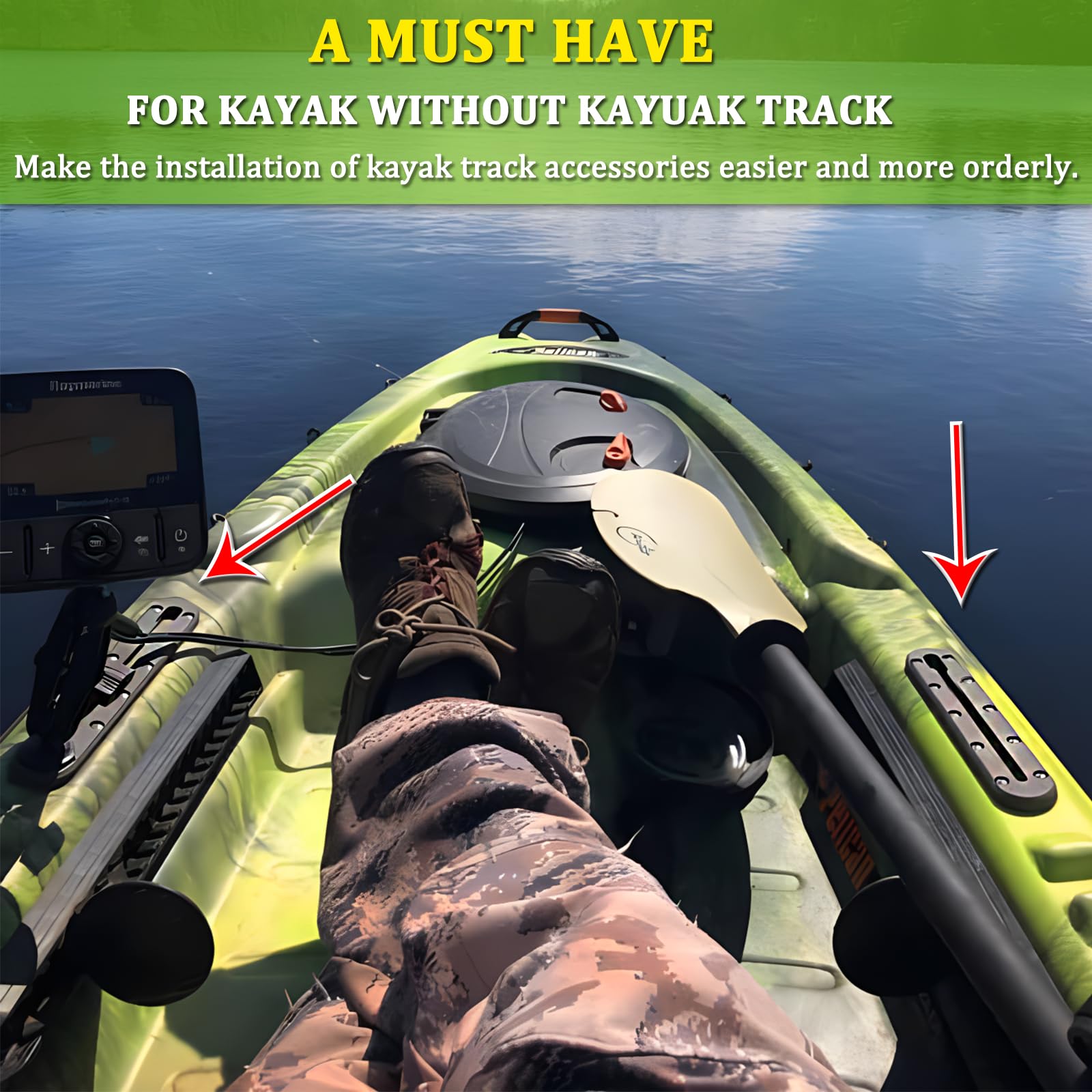 Snapklik.com : Kayak Track For Kayak Fishing, Kayak Rail, Kayak ...