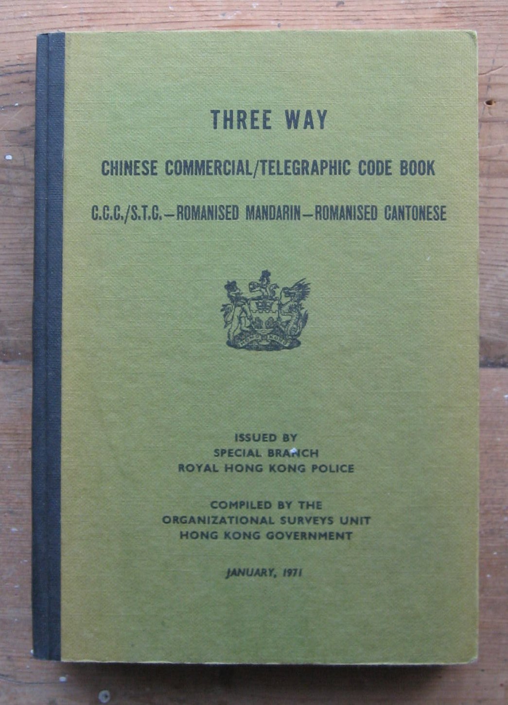 Three Way: Chinese Commercial/Telegraphic Code Book : Ccc/Stc ...