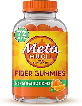 Amazon.com: Metamucil Fiber Gummies for Adults, No Sugar Added Orange ...