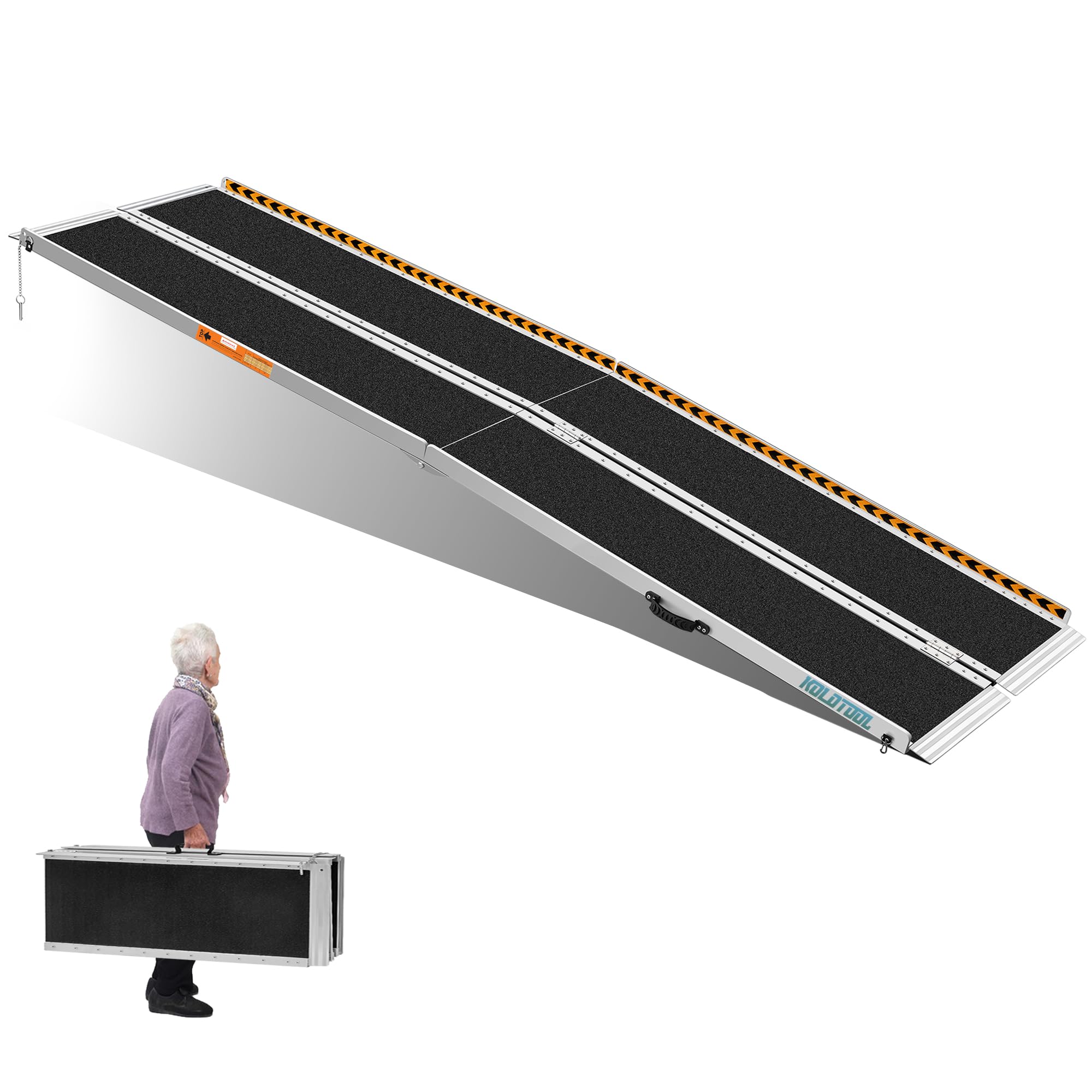 Buy Portable Wheelchair Ramp 10FT Handicap Ramp Threshold Wheelchair ...