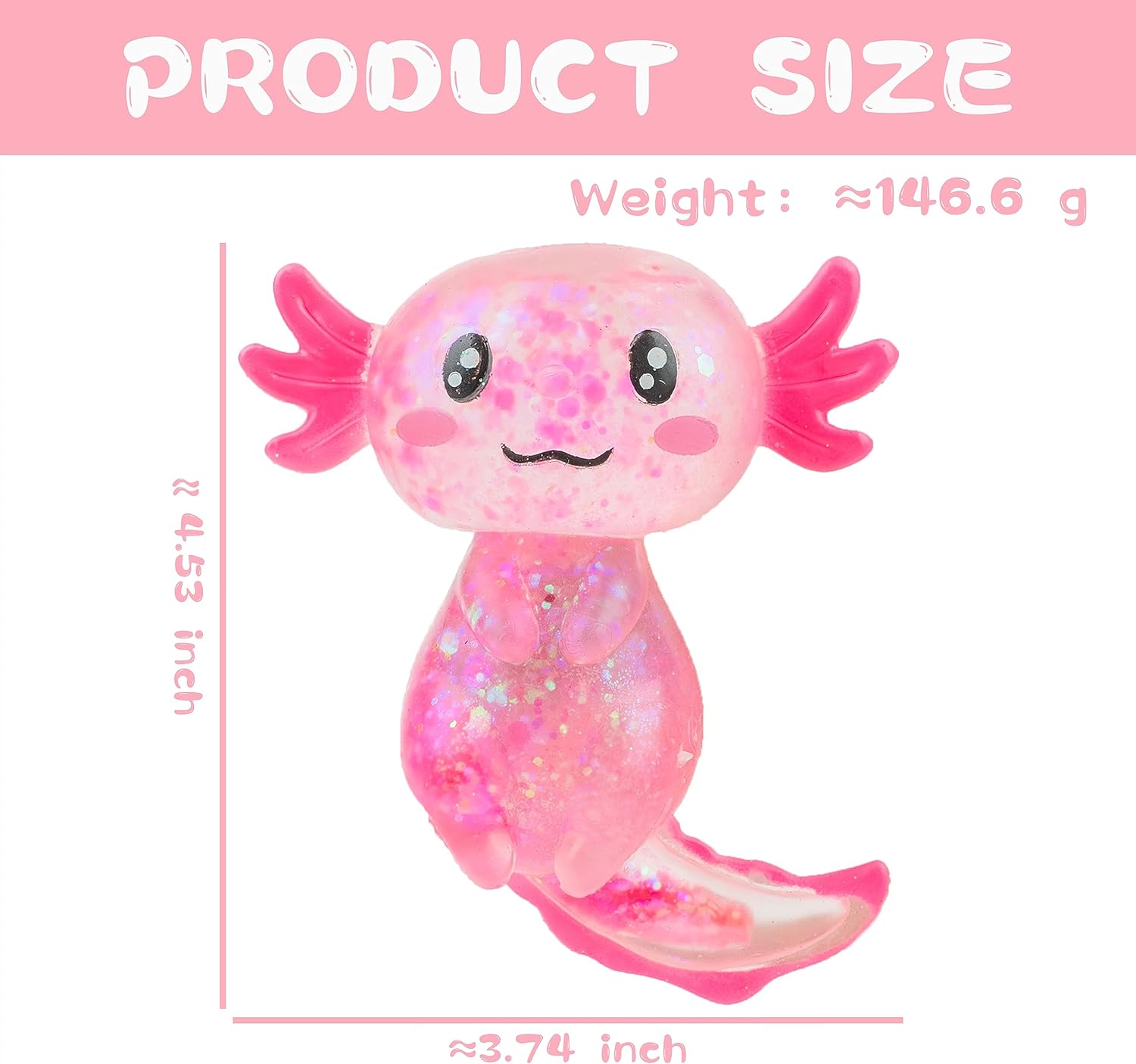 Squishy Stress Glitter Blobfish Toy for Kids Adults, Sugar Balls ...