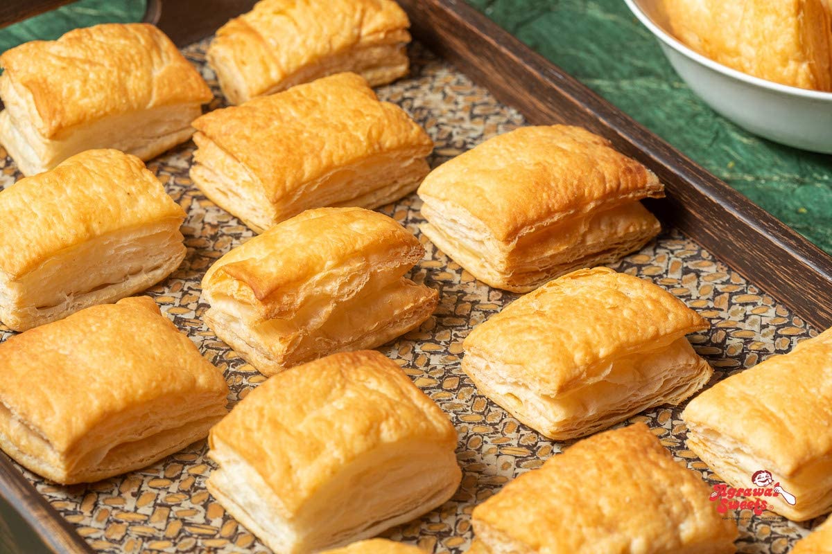 Agrawal Sweets Plain Puff Khari/Mouth-Watering Plain Puff/Crunchy ...