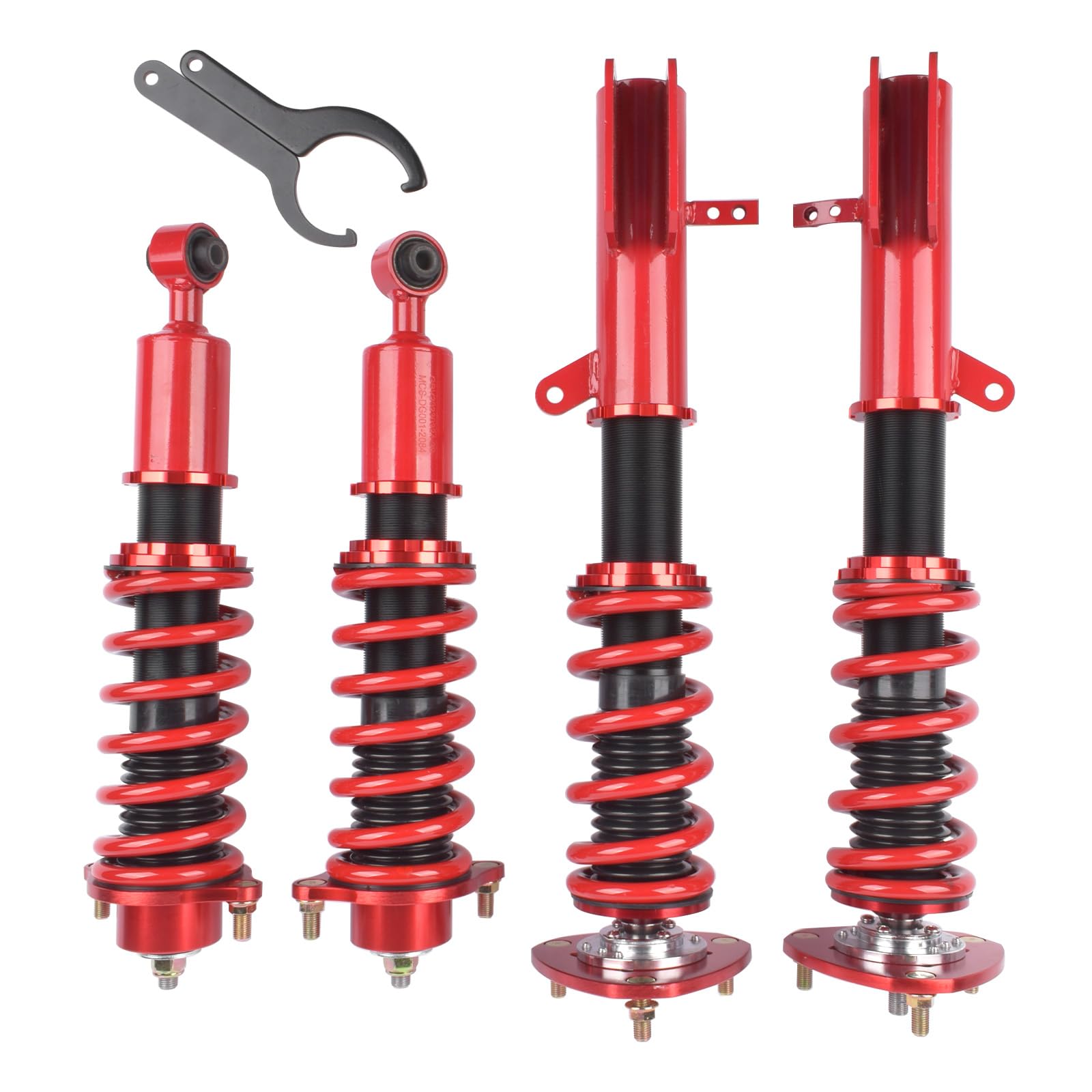 Amazon.com: GELUOXI Height Adjustable Coilover Suspension Shock ...