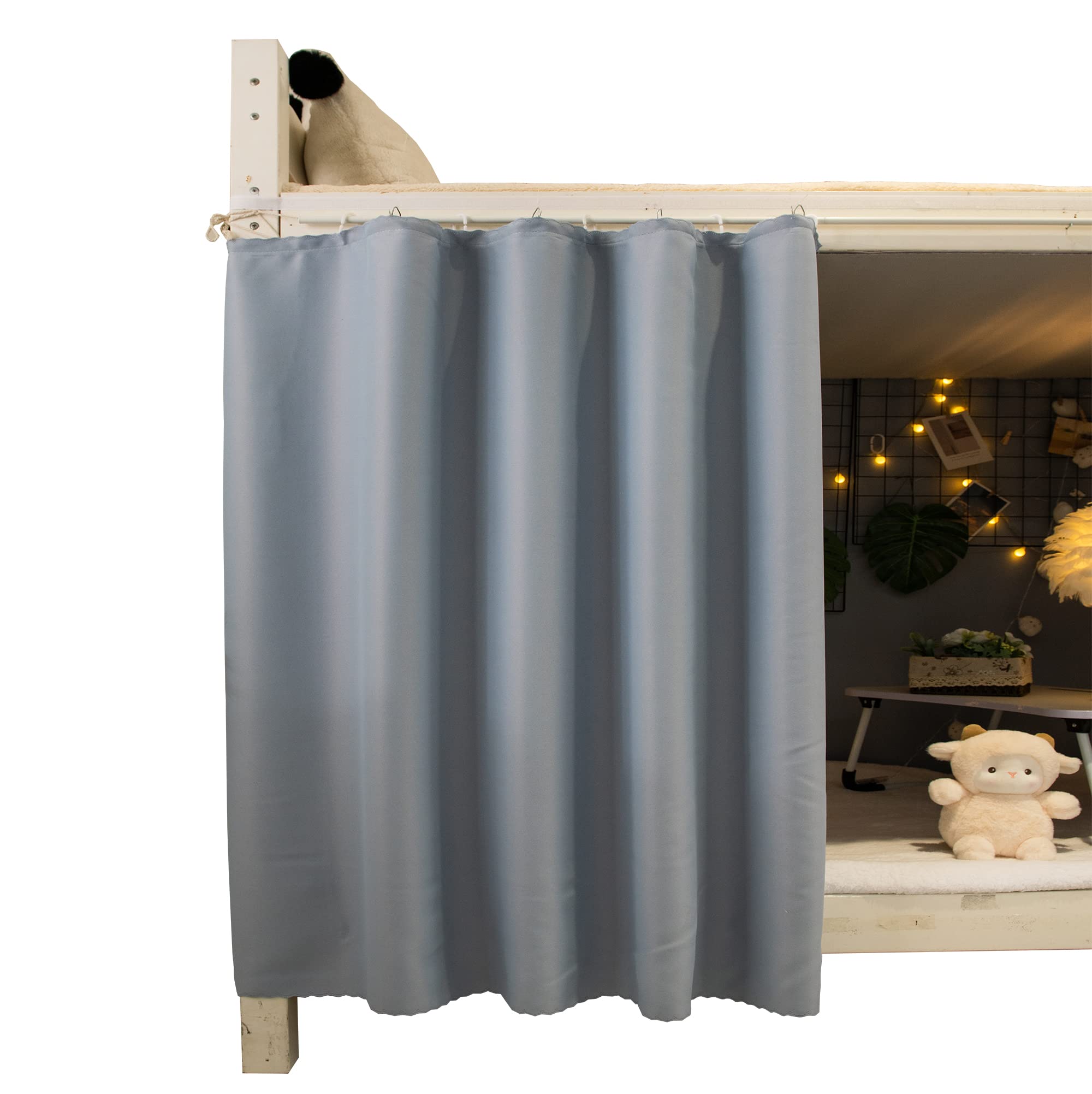 Amazon.com: Teanea Solid Bottom Bunk Bed Blackout Curtains Privacy ...