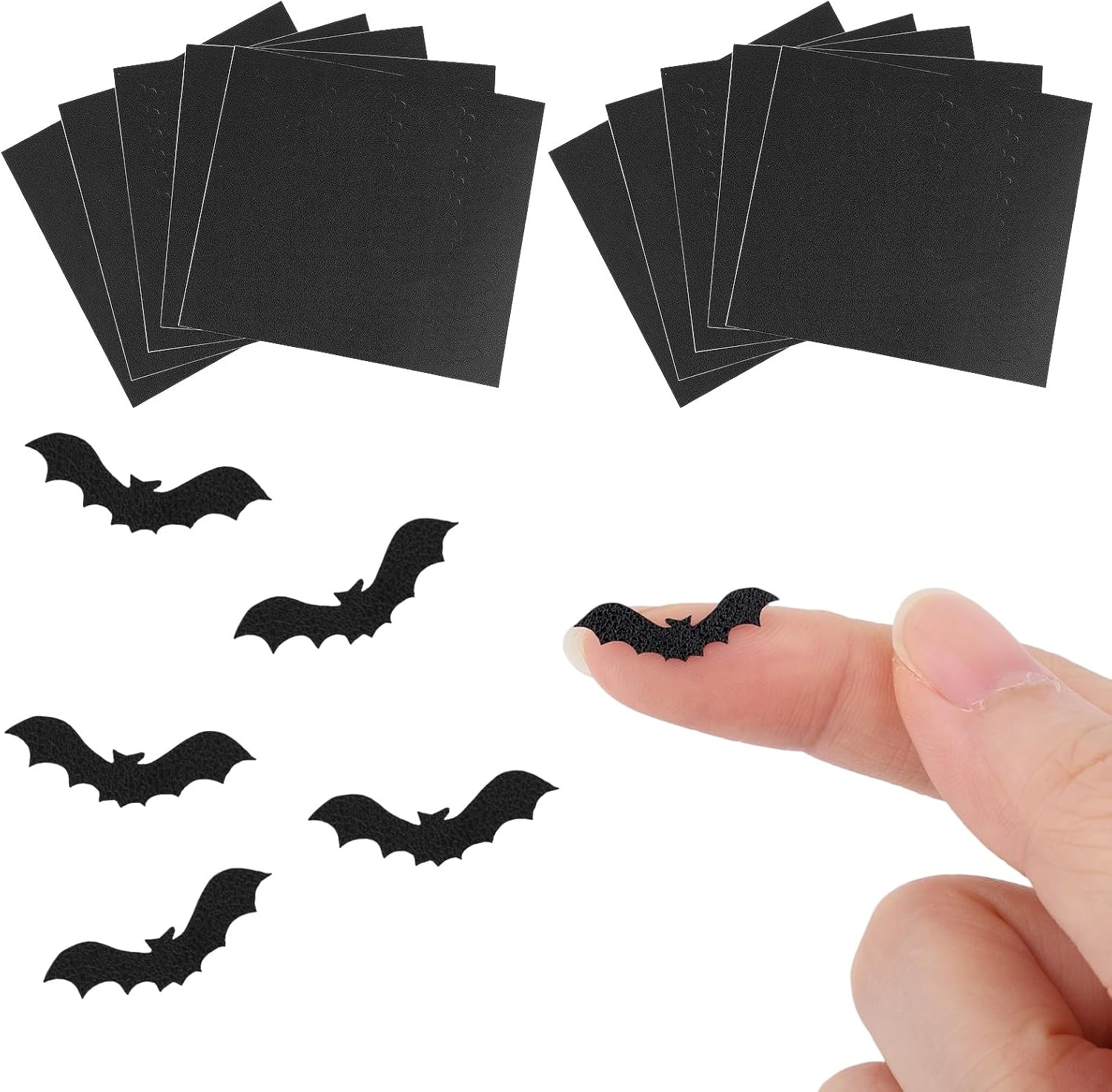 Amazon.com: 480pcs Halloween Bat Stickers, Self-Adhesive Small Bat ...