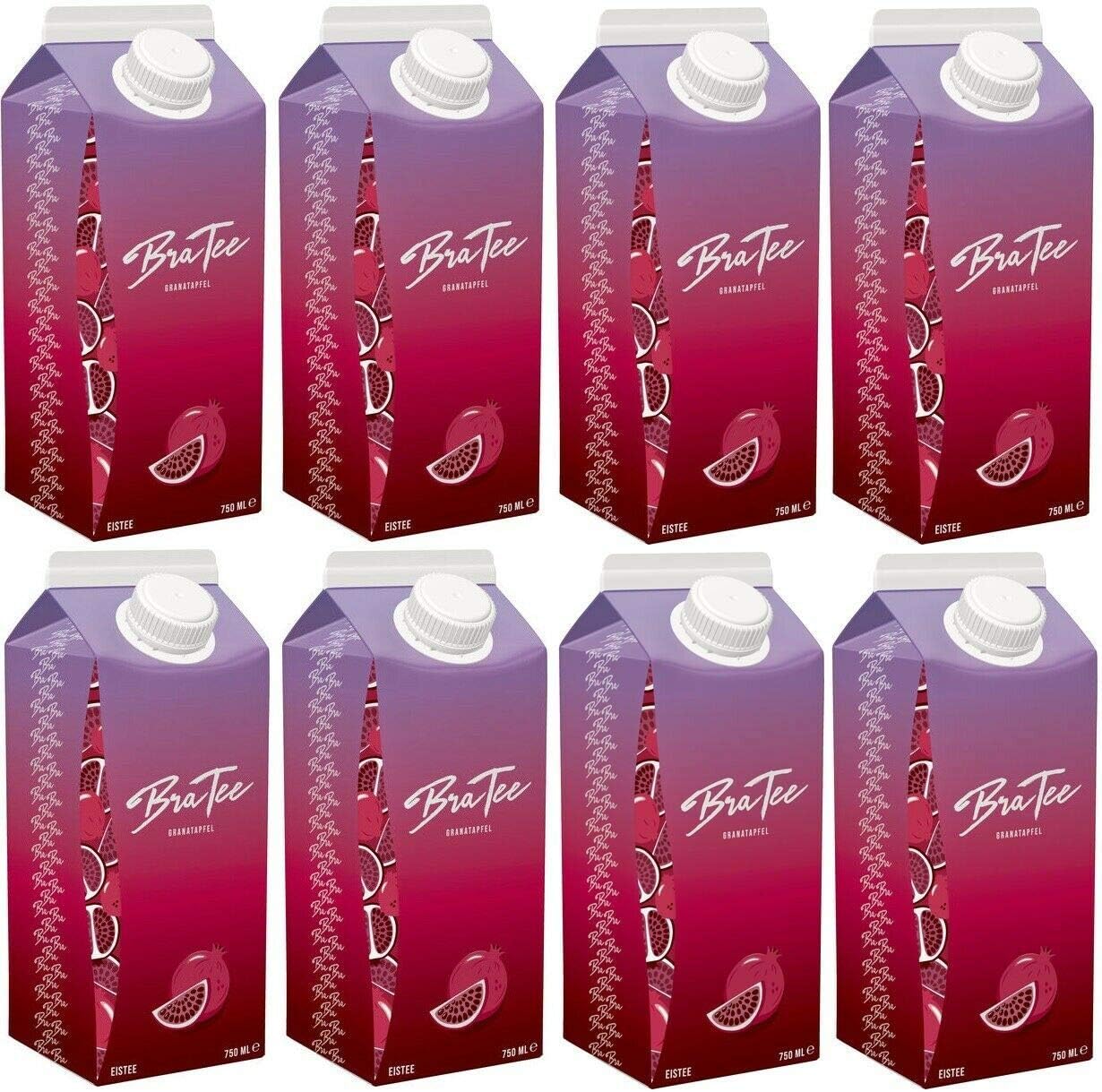 Capital Bra BraTee 8er Set Granatapfel 750ml - Eistee Ice Tea : Amazon ...