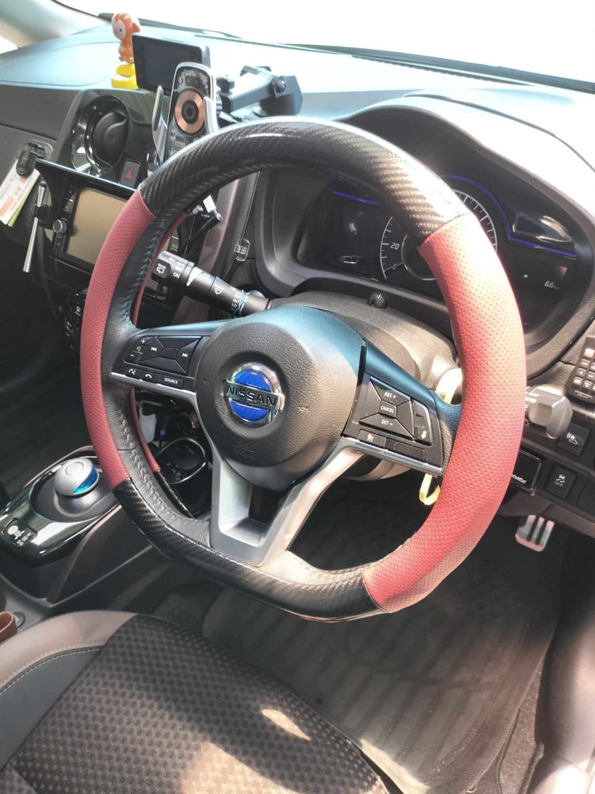 Amazon | JZ LIGHTING ハンドルカバー 新型ノート E13型 オーラ AURA e-POWER アクセサリー カーボン調＋牛 ...