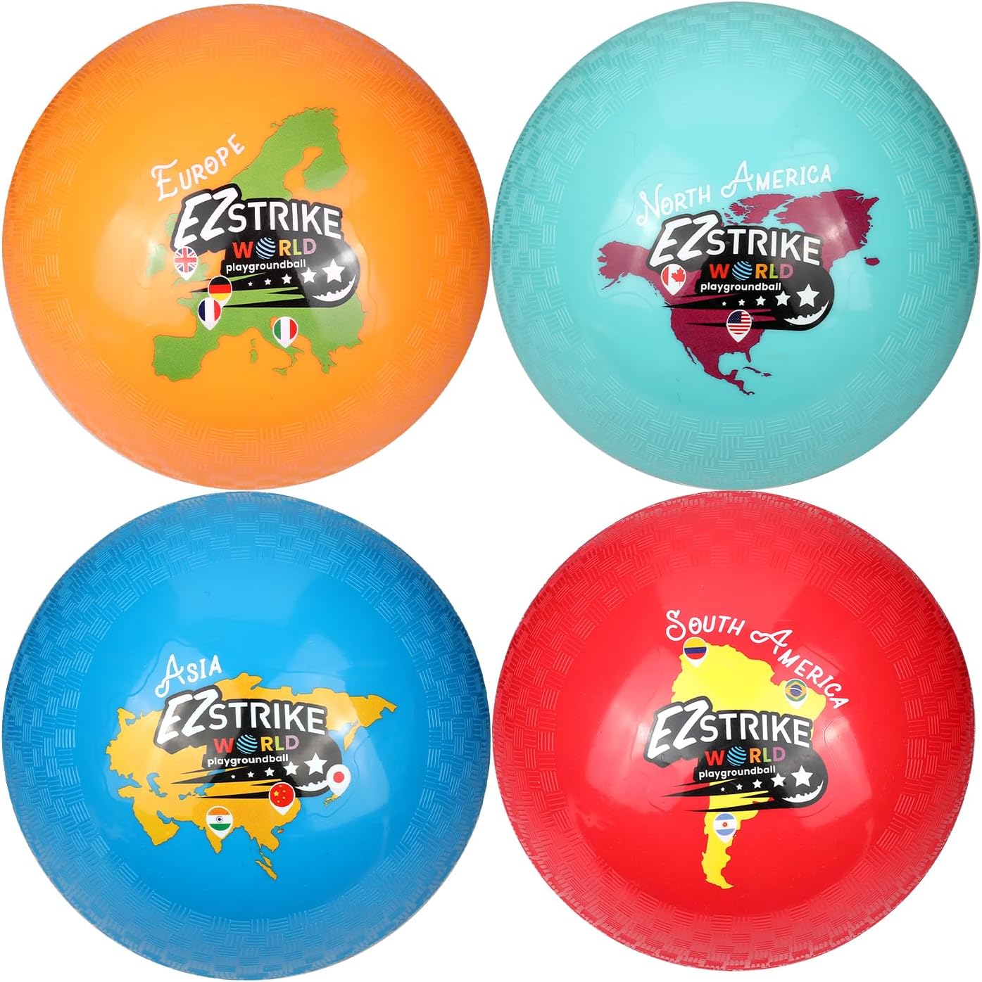 8.5'' Playground Ball Set, Posh Rubber Dodgeballs for Kids and Adults ...