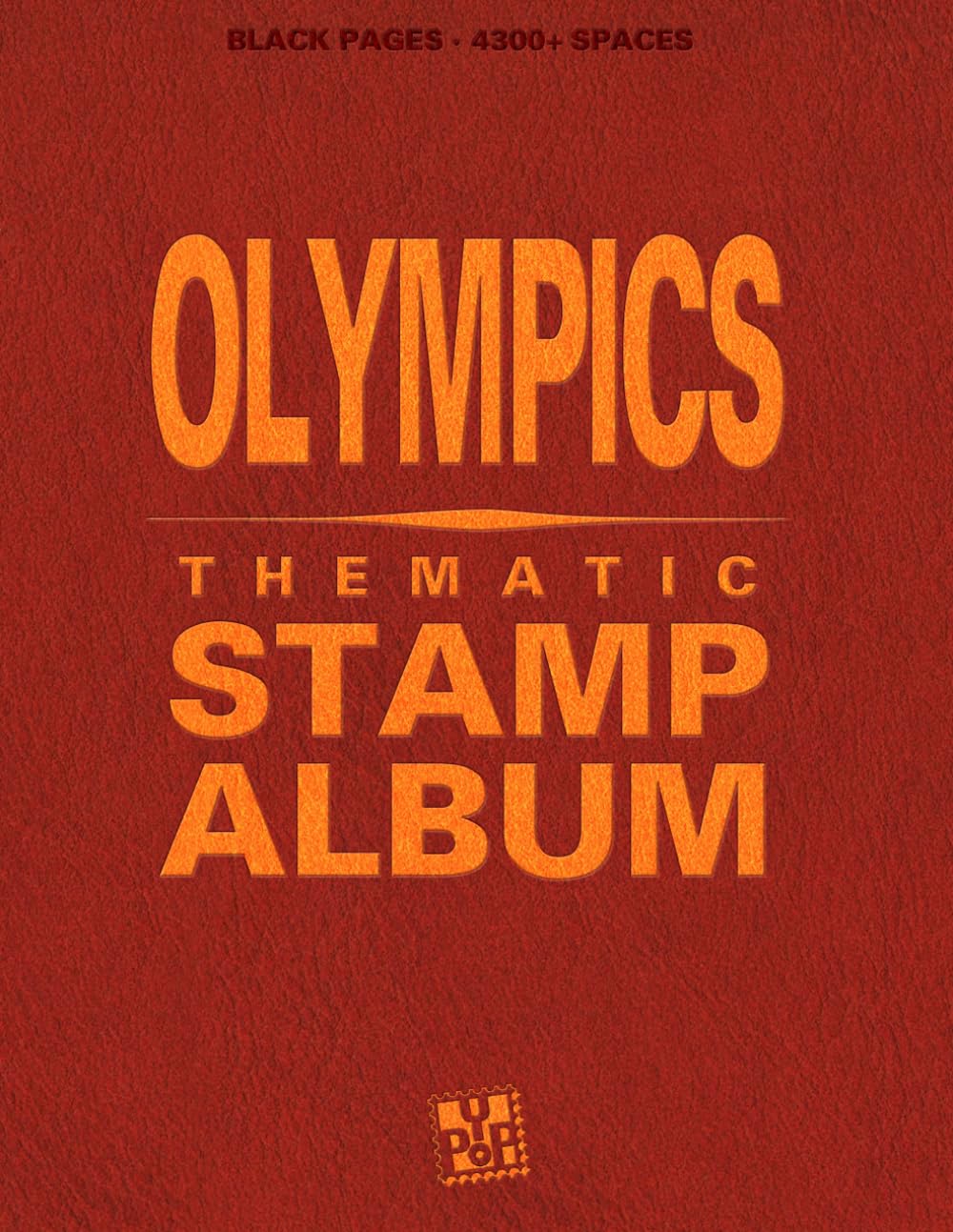 Olympics Thematic Stamp Album: With beautiful aesthetic black pages and ...