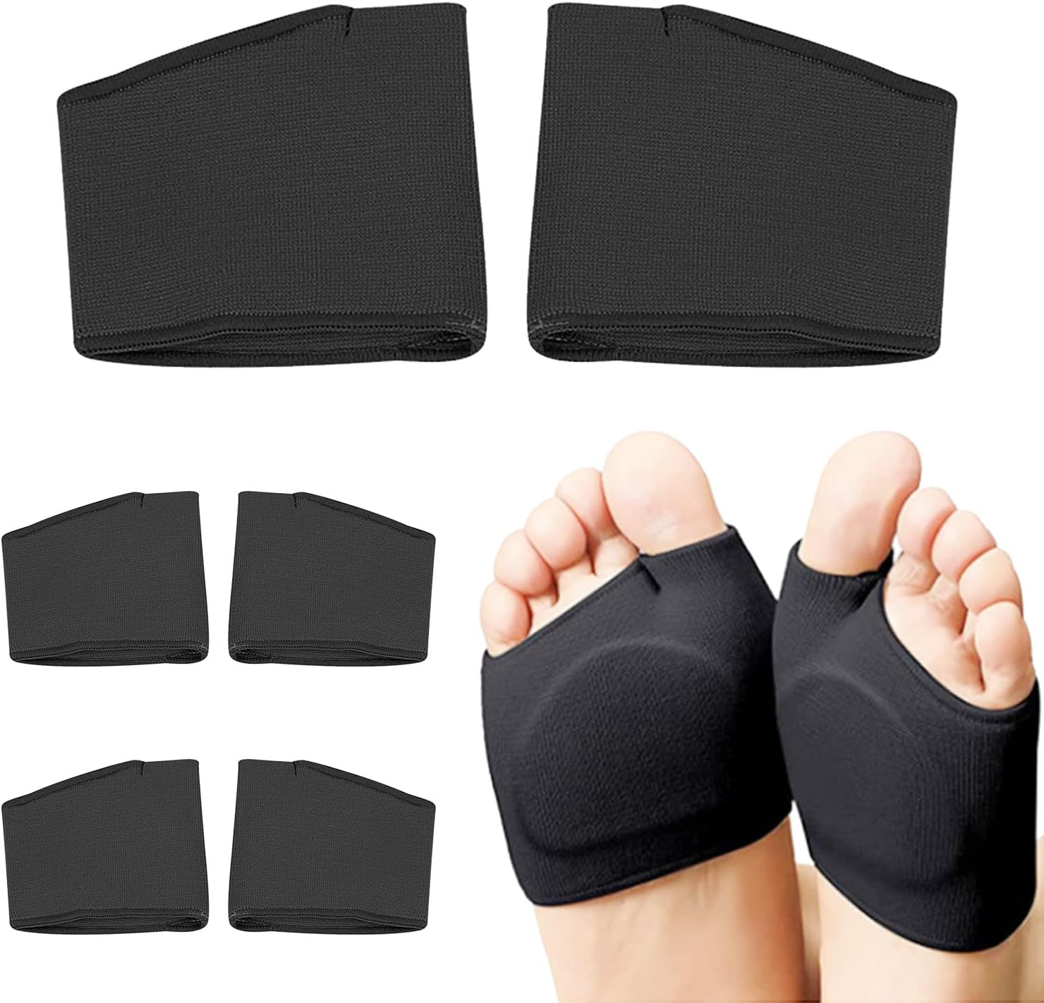 Amazon.com: 3 Pairs of Metatarsal Pads for Women and Men, Ball of Foot Cushions for Pain Relief ...