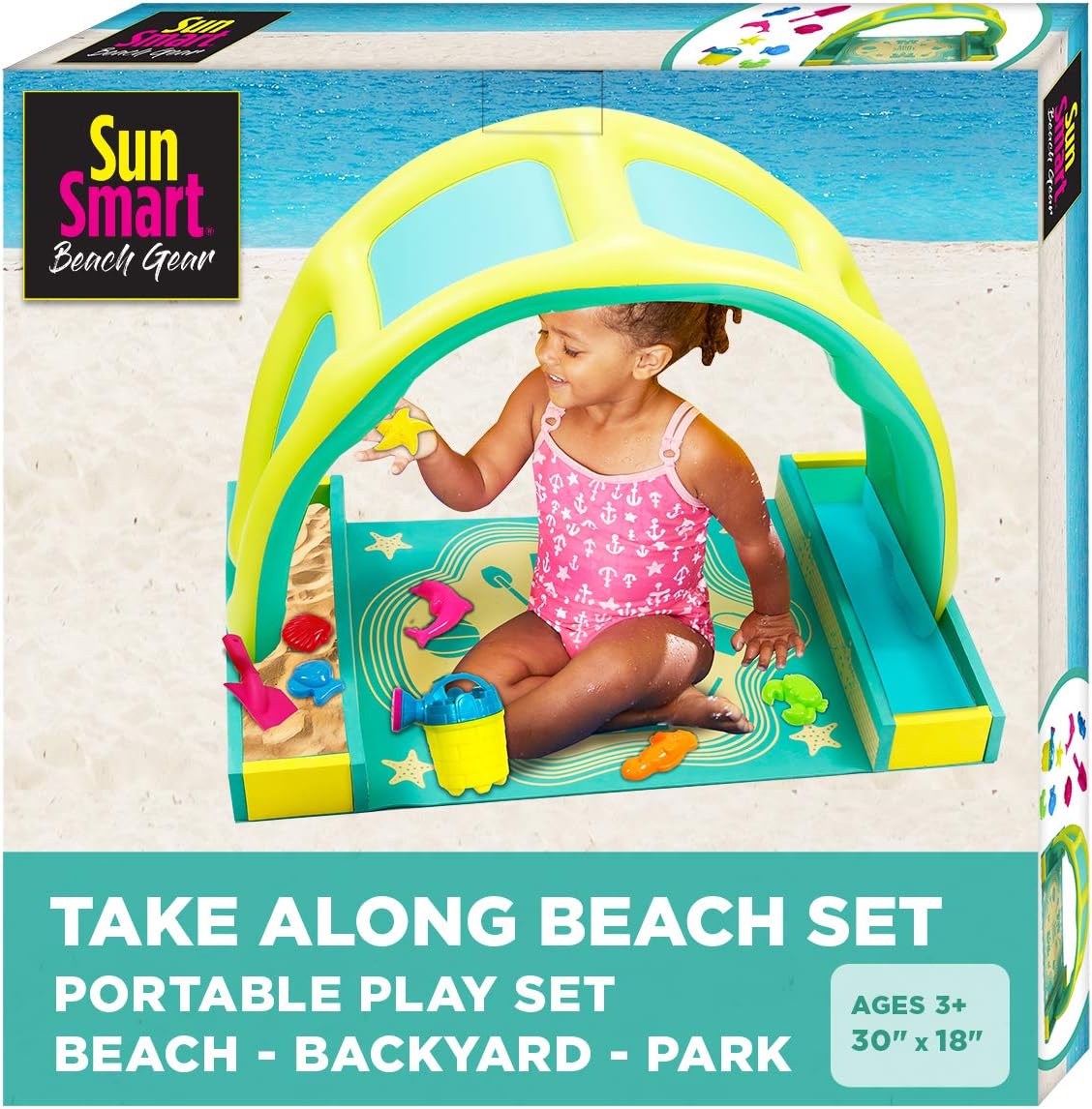Amazon.com: SunSmart Kiddie Indoor/Outdoor Activity Play Set, Portable ...