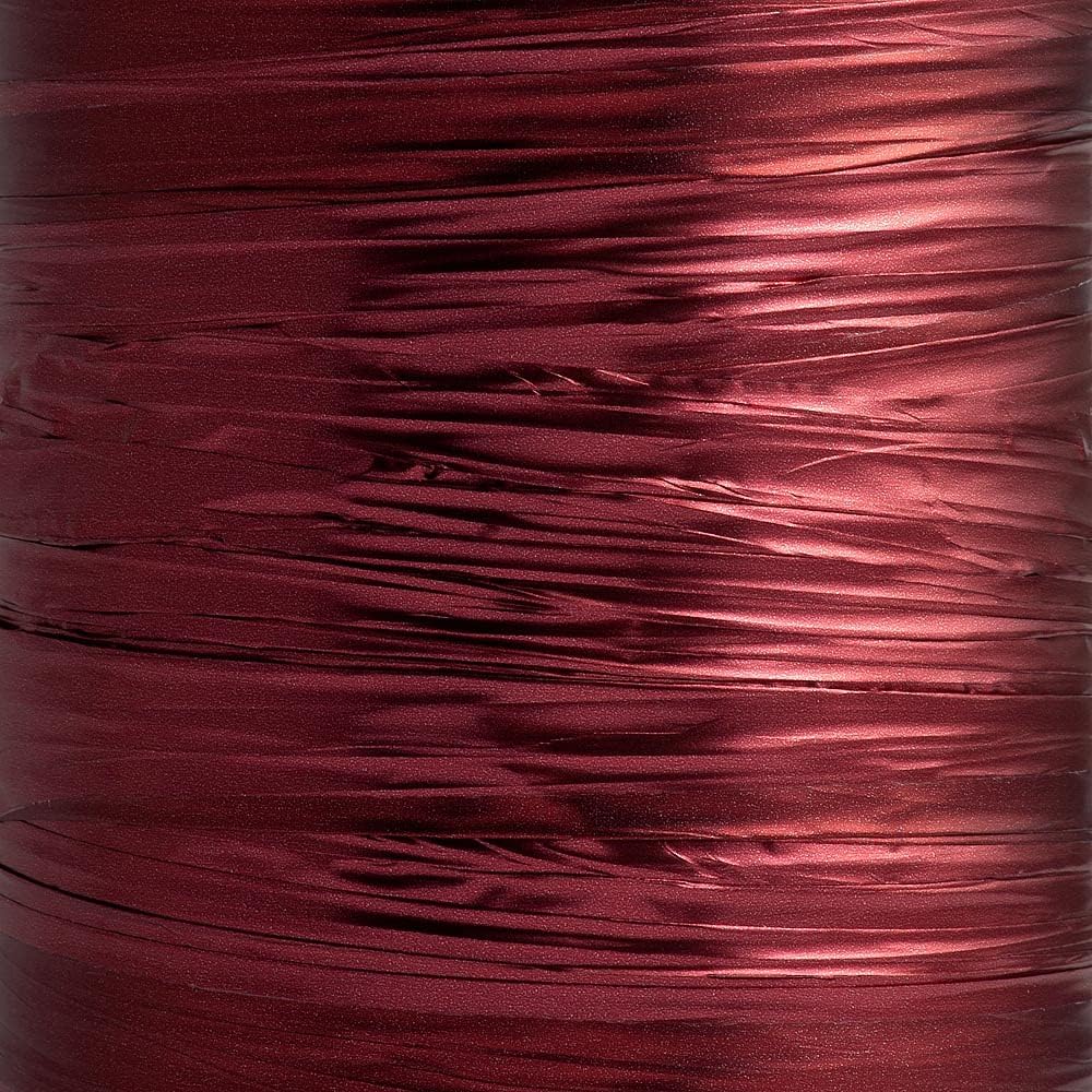 Bordeaux Extra Wide Decor Metallic Foil Gift Wrap Ribbon (125mm x 100 ...