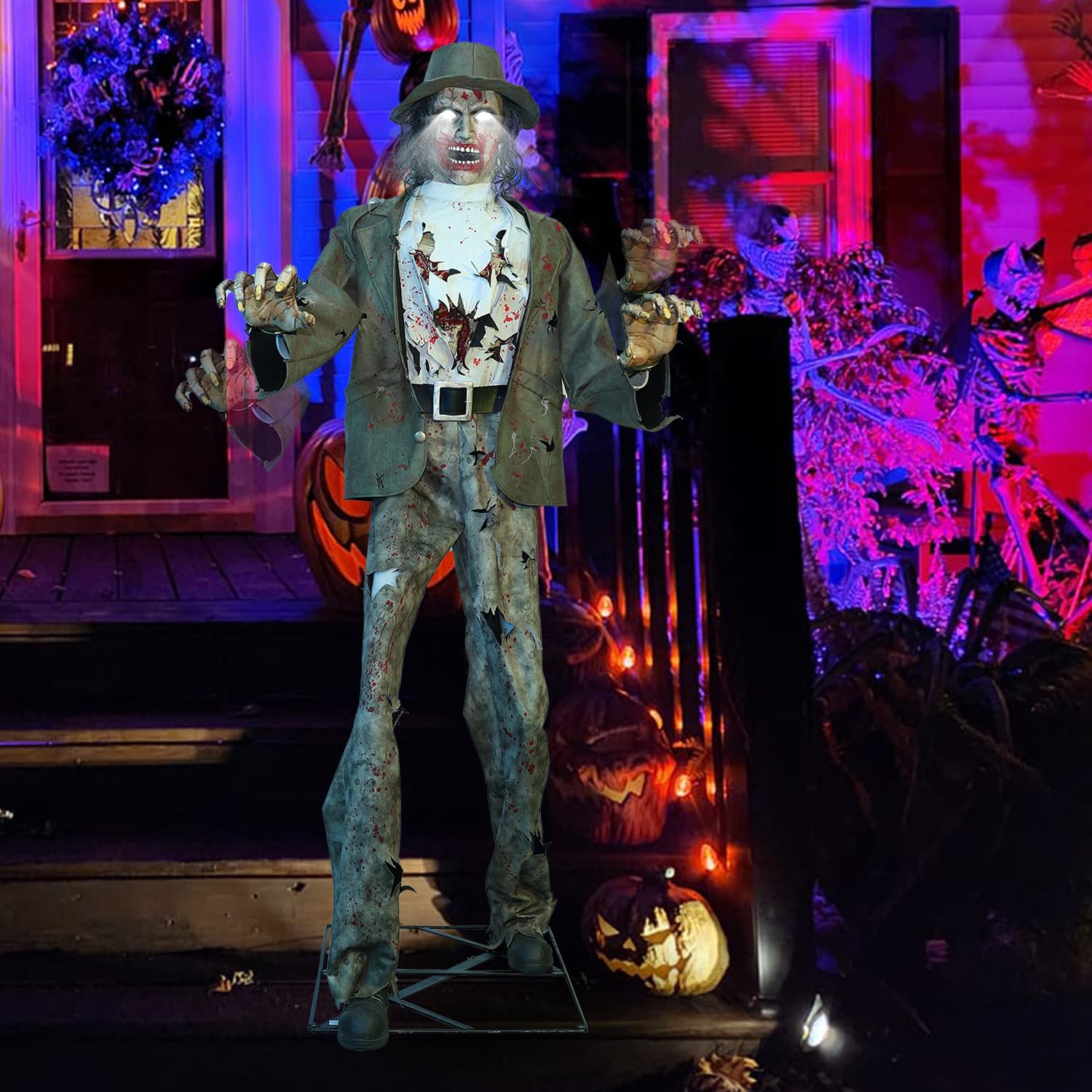 Amazon.com: KiLiKuaLa 8.5Ft Giant Halloween Haunted House Props Décor ...