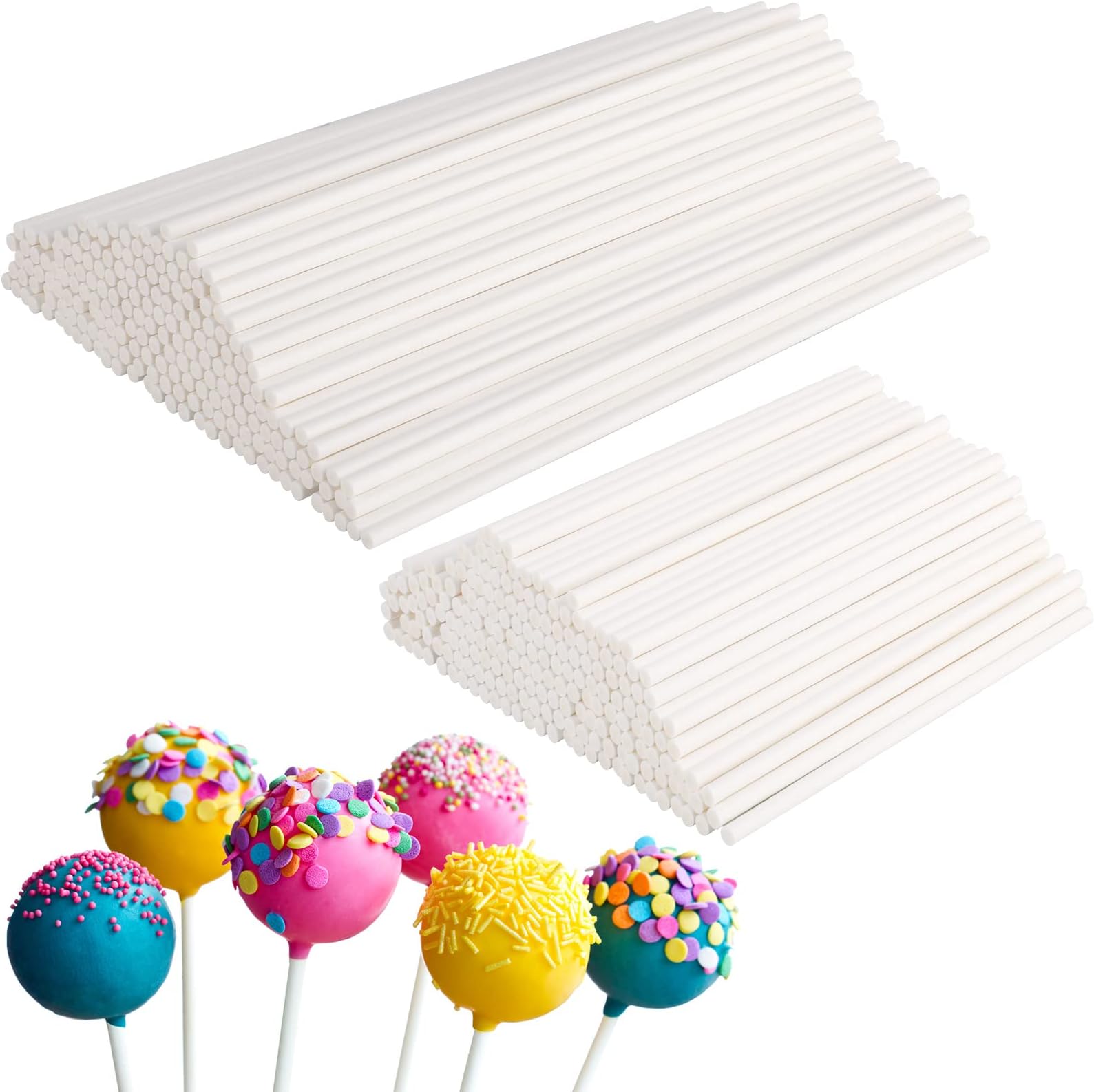 Amazon.com: Sweet Creations 100 Count Reusable Plastic Cake Pop Sticks ...
