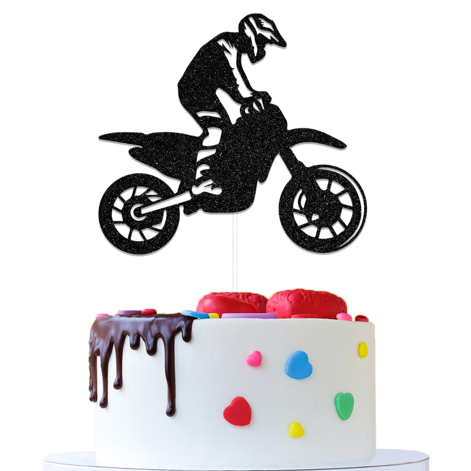 Amazon.com: Dirt Bike Birthday Cake Topper, Birthday Party Cake ...