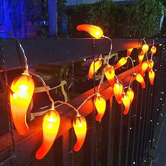Red Chili String Light 3M 20 LEDs Pepper Cactus Lobster Fairy Lights ...
