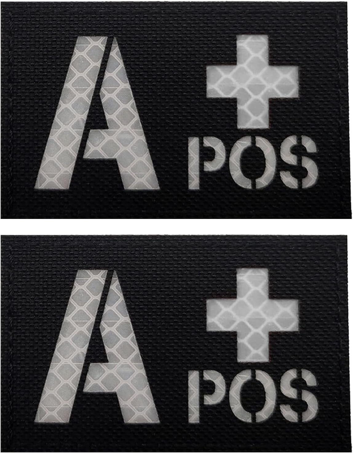 Amazon.com: 2 PCS EmWoot Blood Type Patch A+ POS Patch IR Infrared ...