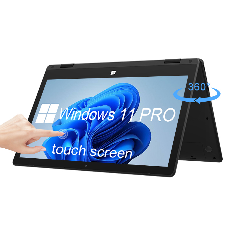 Watch 360 degree foldable 2 in 1 touch screen laptops with windows 11 ...