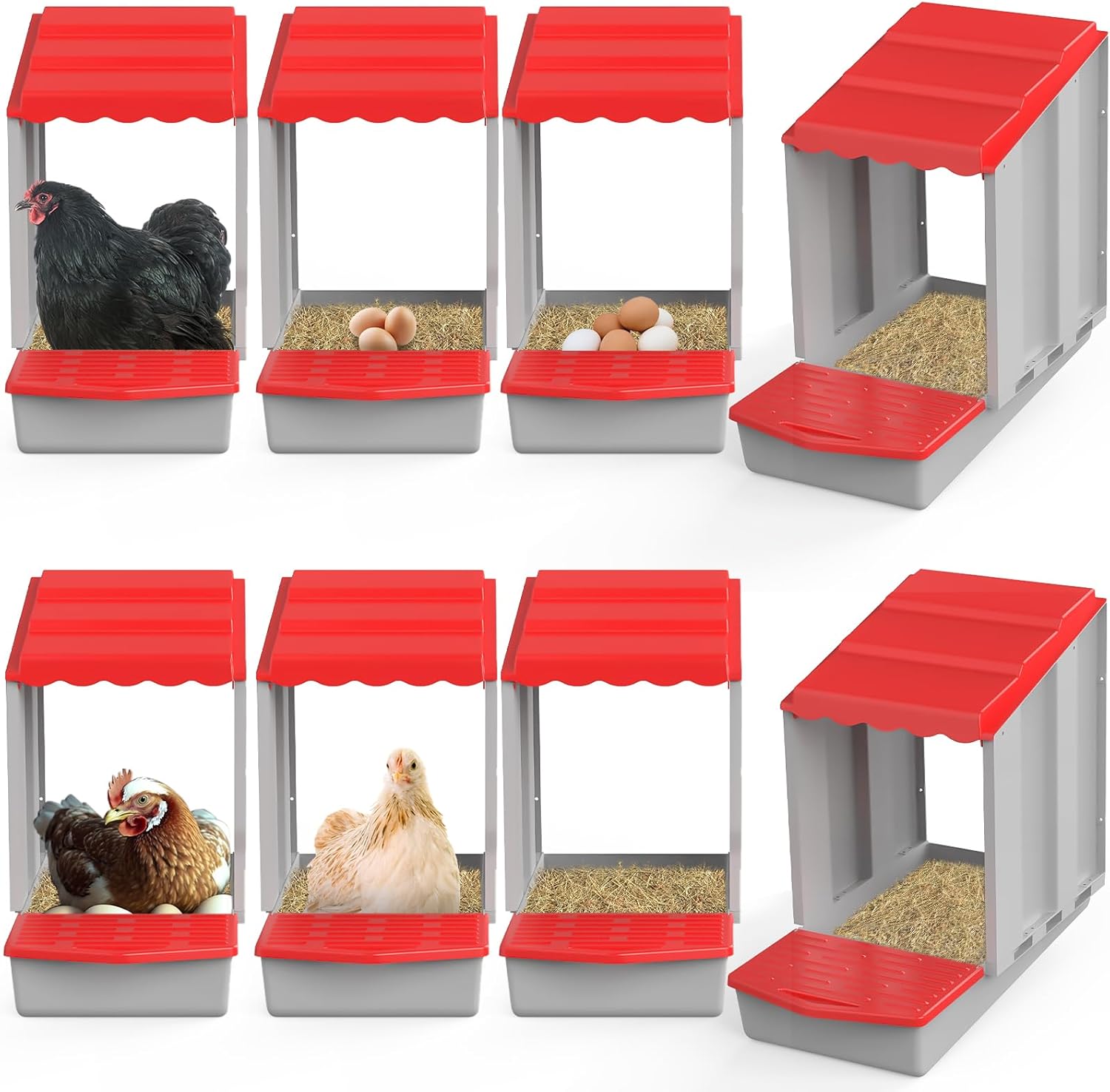 Amazon.com: DETODDA Chicken Nesting Boxes, Nesting Boxes for Chickens ...