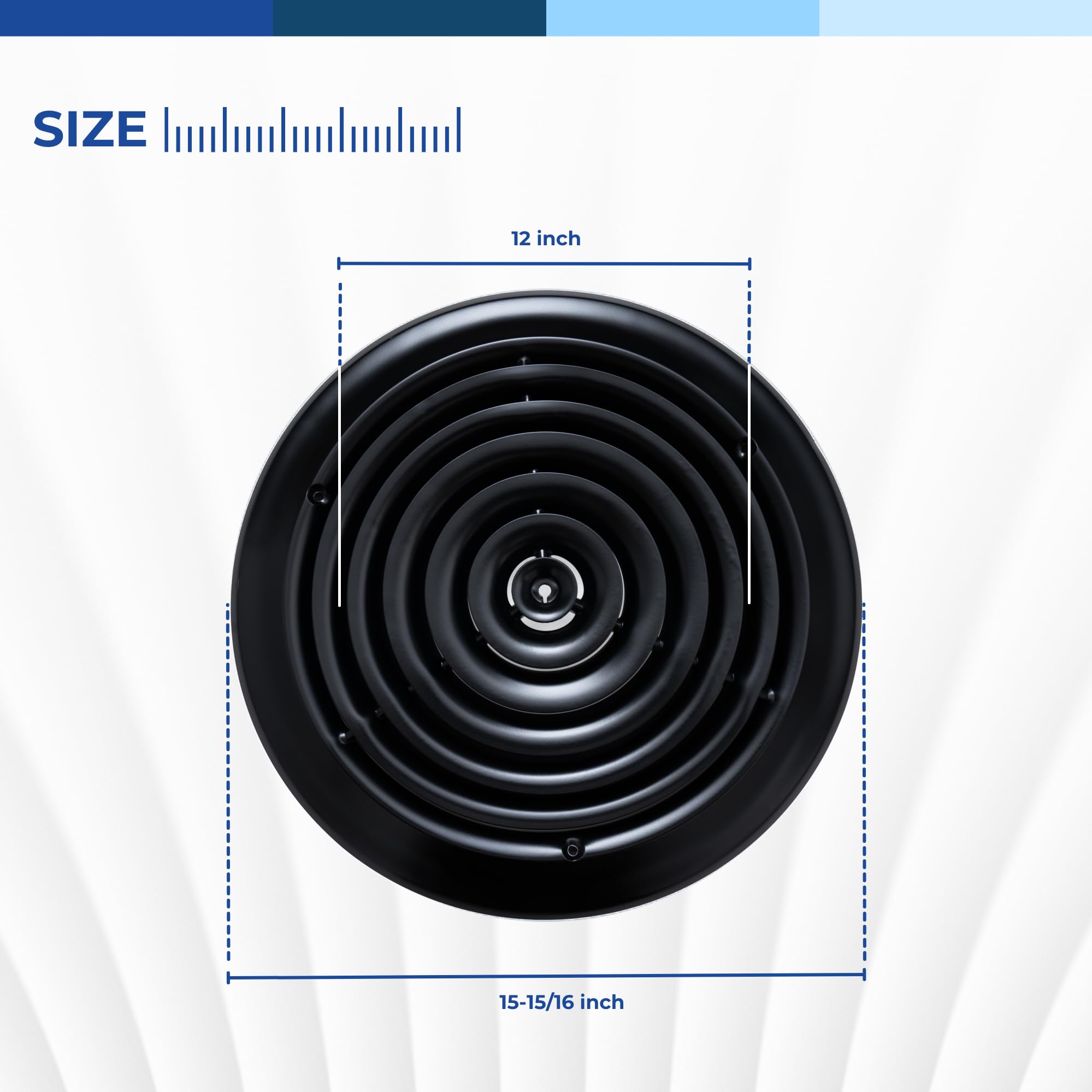 Snapklik.com : Fits 12 Inch Neck Air Duct Steel Round Air Supply ...