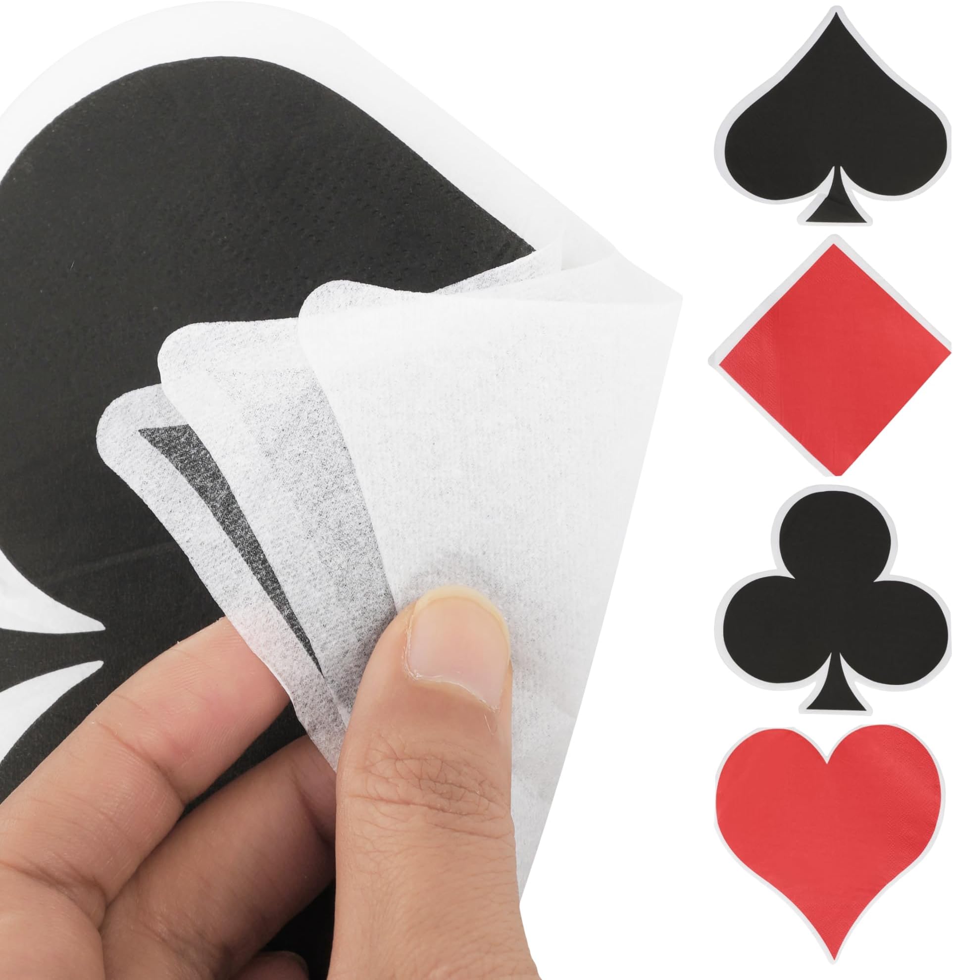 Amazon.com: 40Pcs Casino Poker Card Paper Napkins Las Vegas Paper ...