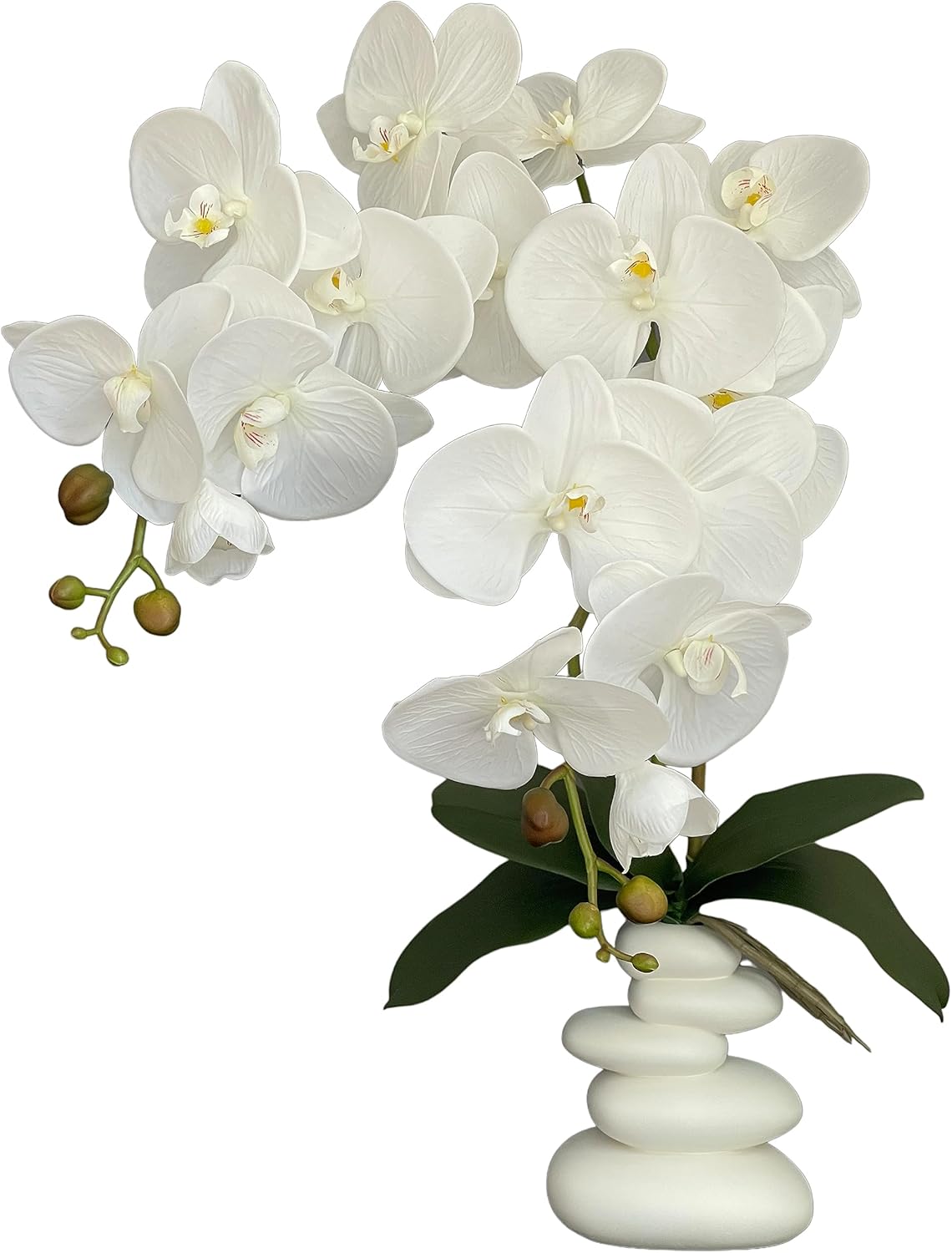 Amazon.com: Florik Fake Orchid 21", Realistic Orchids Artificial ...