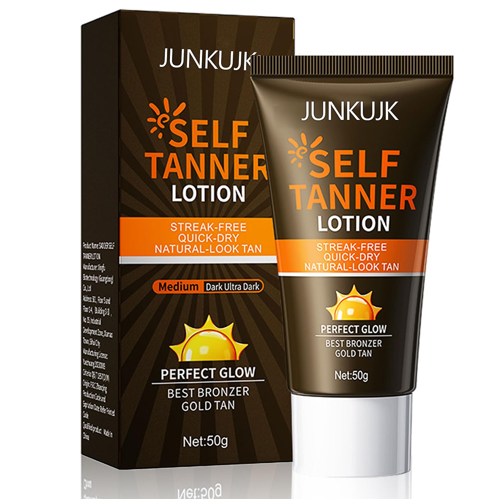 Amazon.com: Bronzing Tanning Lotion Self Tanner for Face & Body,Long ...
