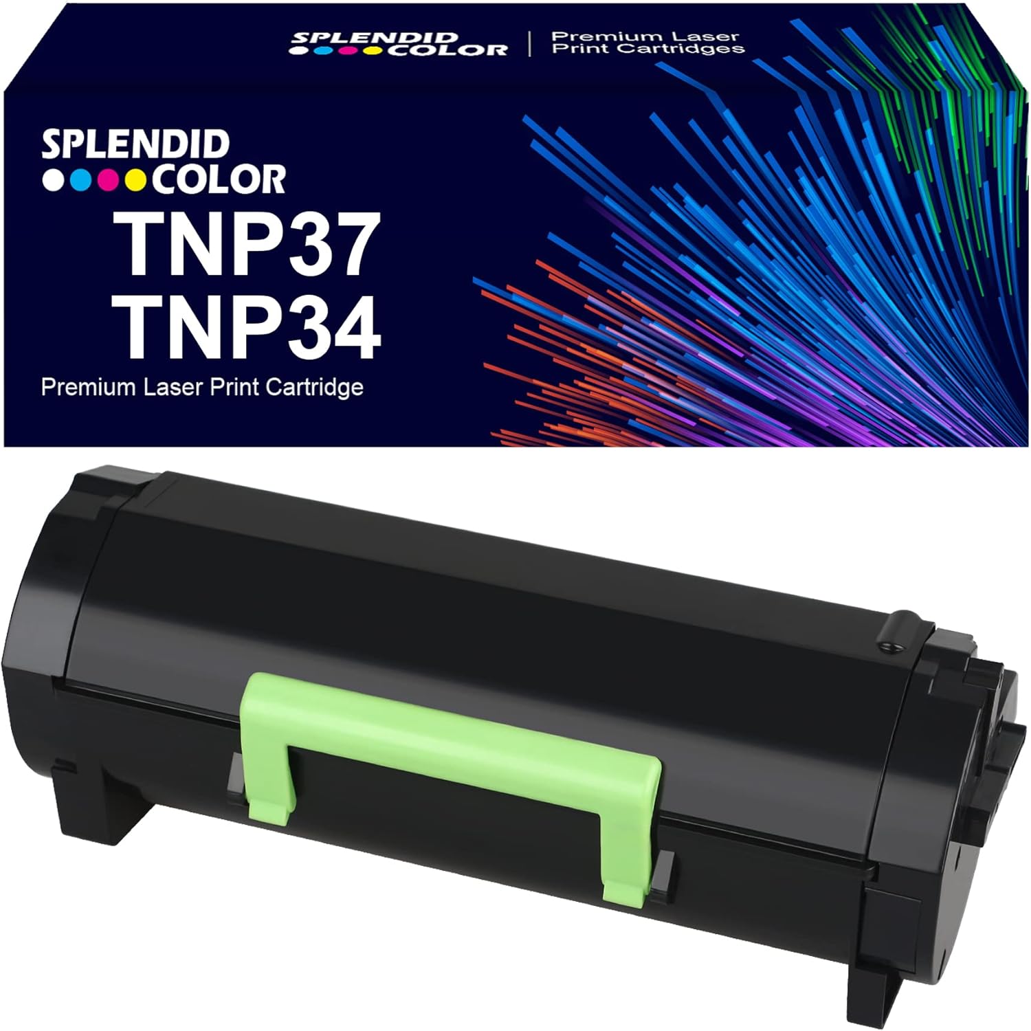 Amazon.com: SPLENDIDCOLOR Remanufactured High Yield 1BK TNP-37 TNP-34 TNP34 TNP37 Toner ...