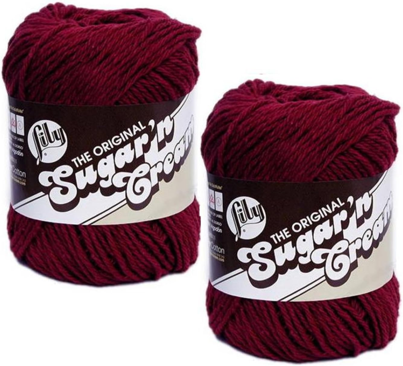 Amazon.com: Lily Sugar 'N Cream The Original Solid Yarn, 2.5oz, Medium ...