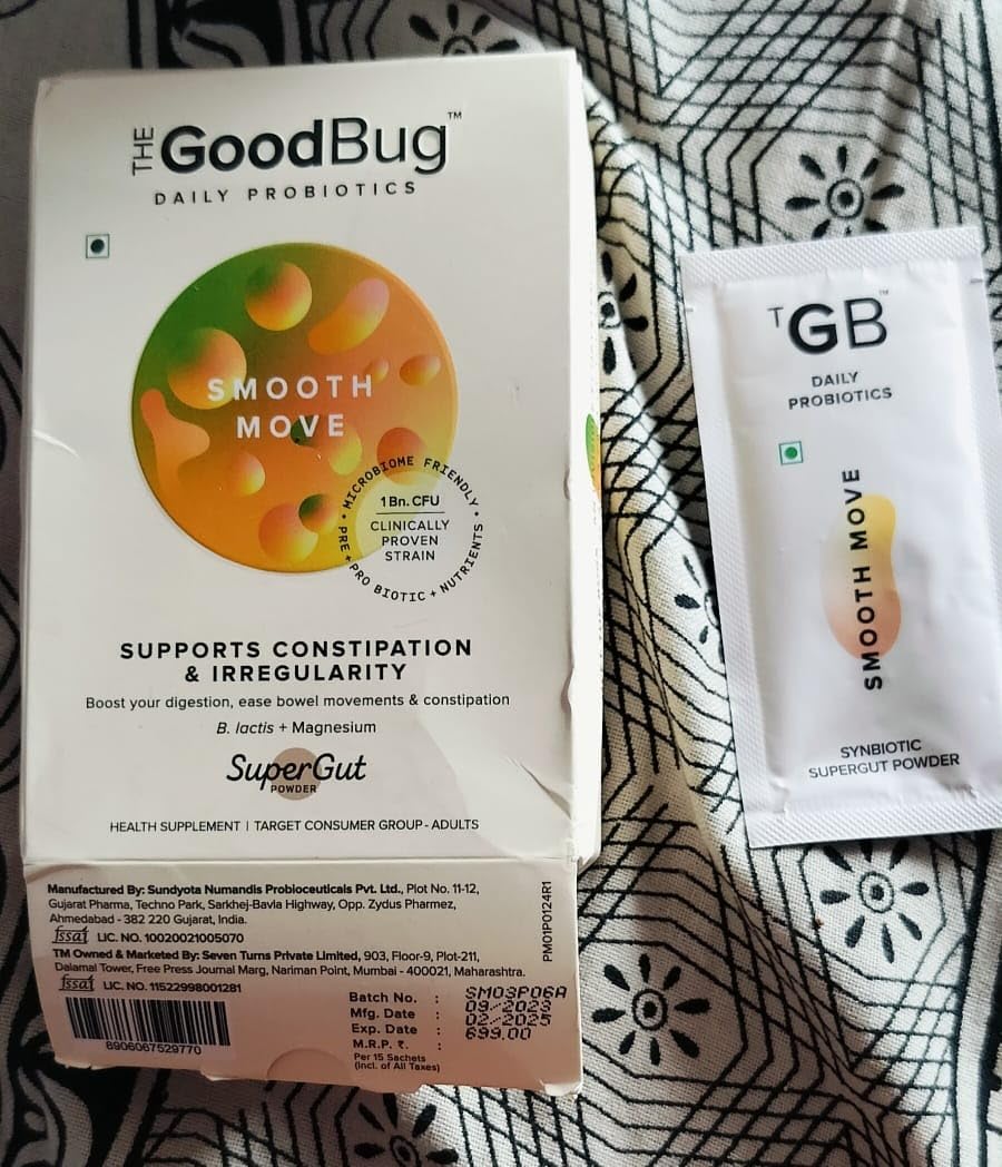 Buy The Good Bug Smooth Move SuperGut Powder for Constipation Relief ...