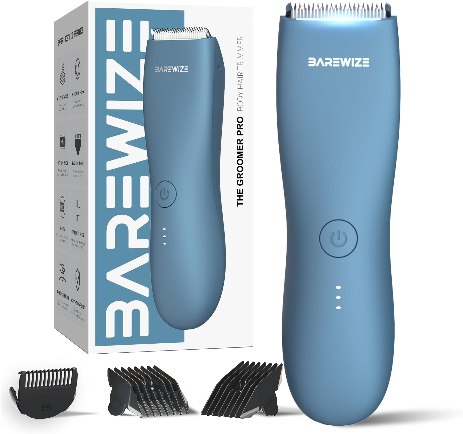 Amazon.com: MERIDIAN Body Hair Trimmer for Men, Pubic Hair Trimmer ...